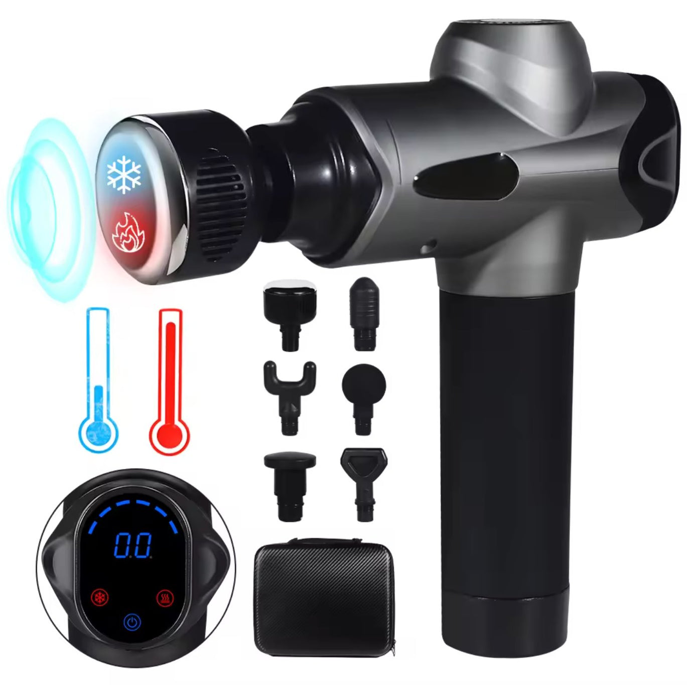 Cold & Heat Therapy Massage Gun - Overrask.no