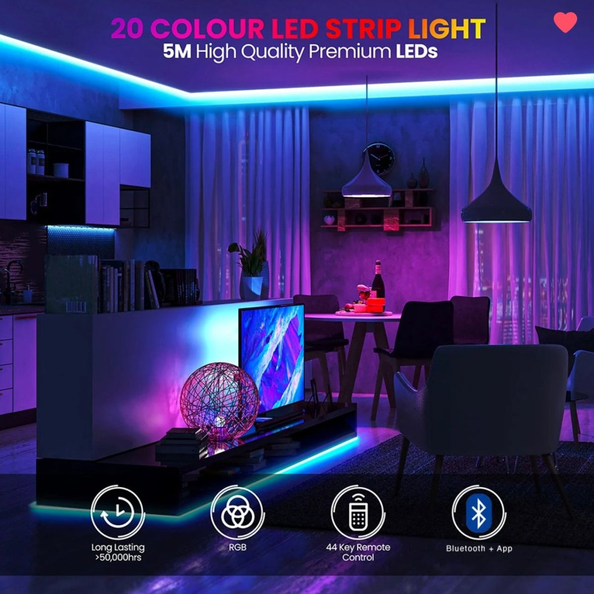 Rainbow Wave ® RGBIC LED Strip — Overrask.no