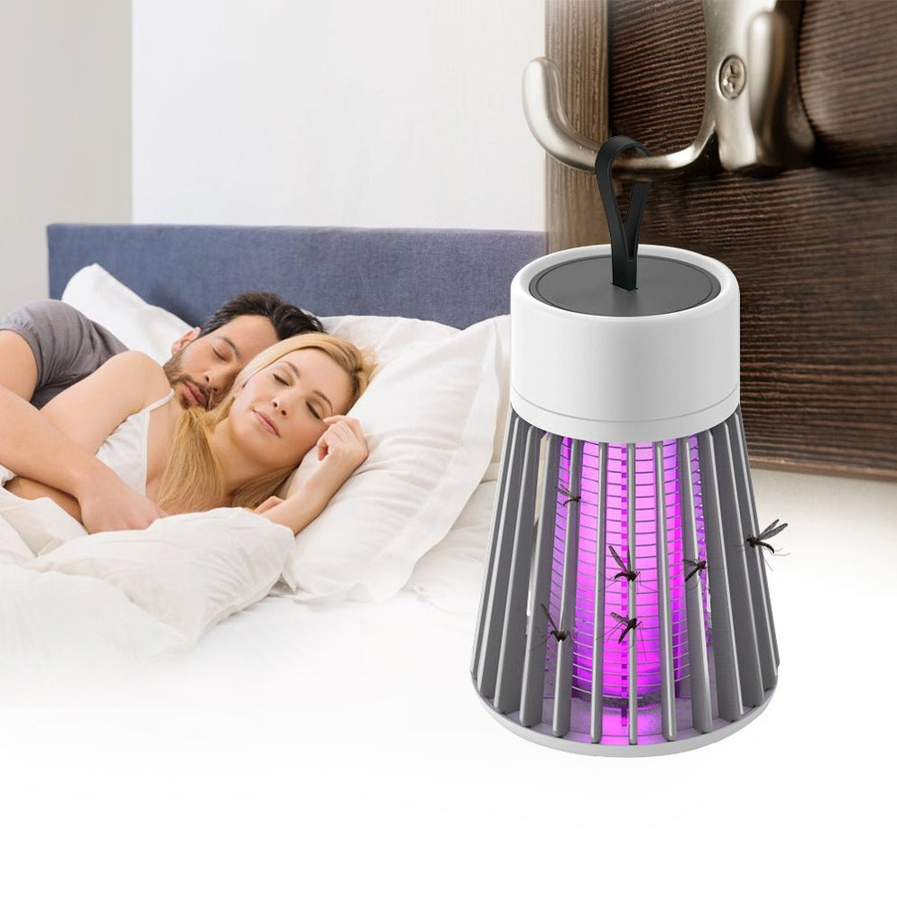 Ledningsfri myggfelle og insektdreper med campinglykt - Overrask.no